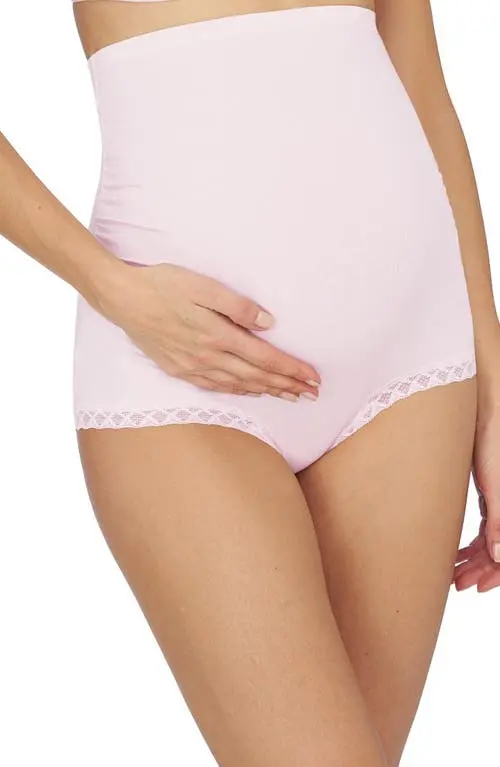 Natori Bliss Cotton Full Panel Maternity Boyshort - Blushing Pink