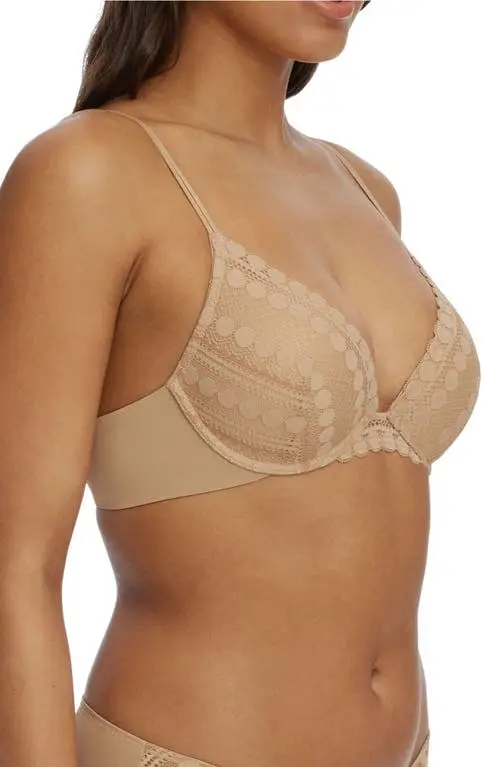SKARLETT BLUE Seduced Lace Underwire Push-up Bra - Nylon