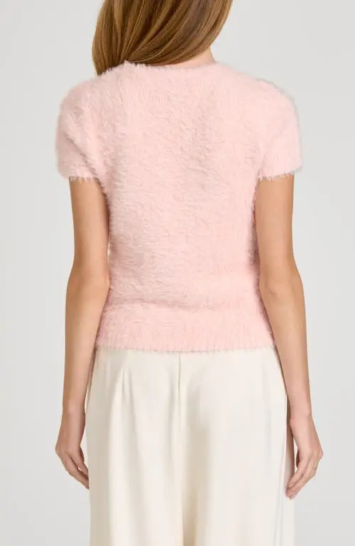 WAYF Hannah Short Sleeve Sweater - Tea Rose