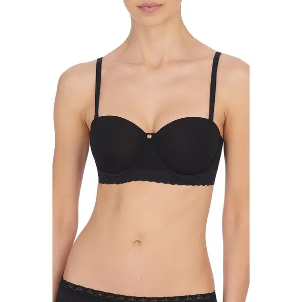 Natori Truly Smooth Longline Strapless Bra - Black