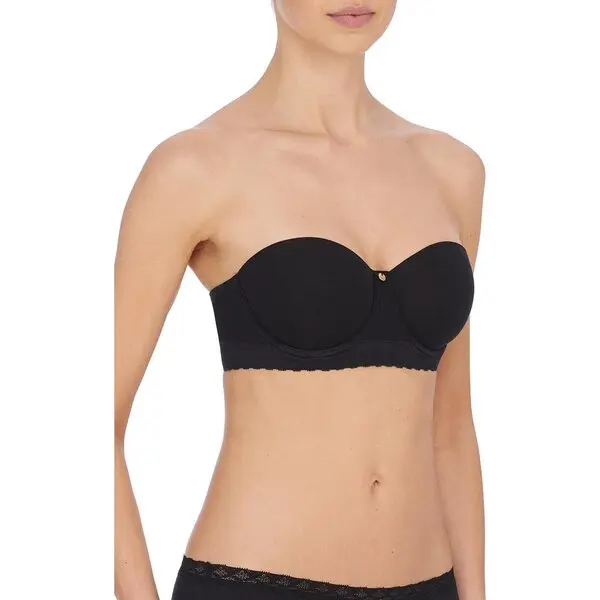 Natori Truly Smooth Longline Strapless Bra - Black
