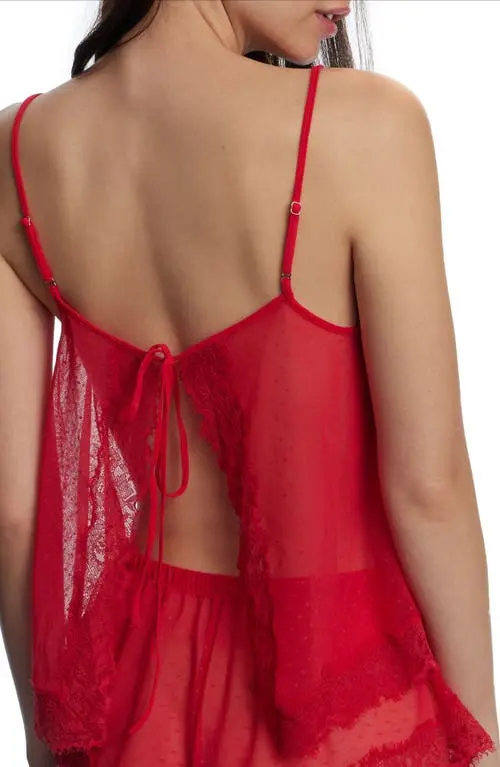 SKARLETT BLUE Entice Lace Cami - Bright Cherry