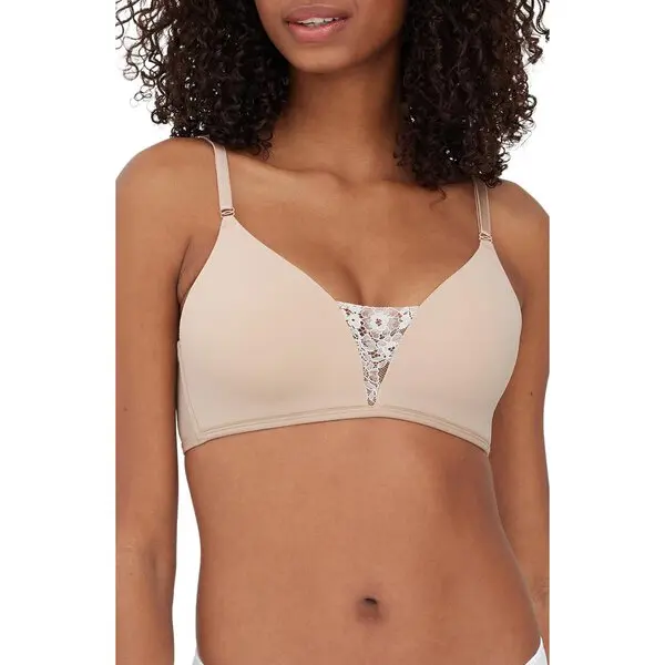 SKARLETT BLUE Entice Wireless Push-up Bra - Nylon/white