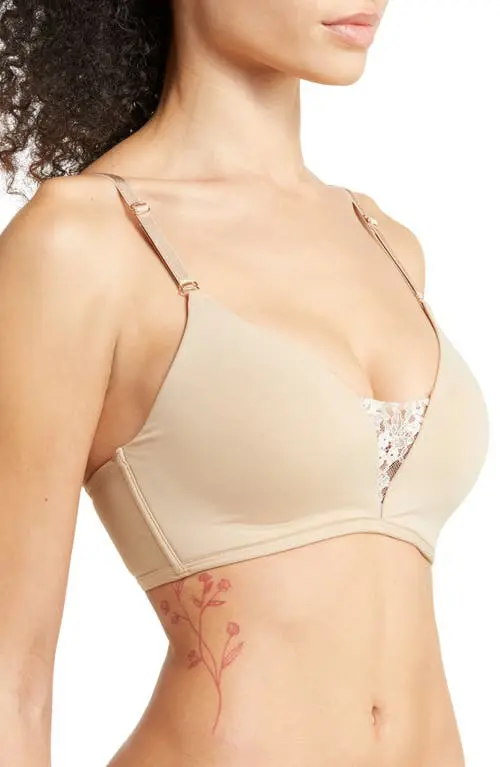 SKARLETT BLUE Entice Wireless Push-up Bra - Nylon/whte