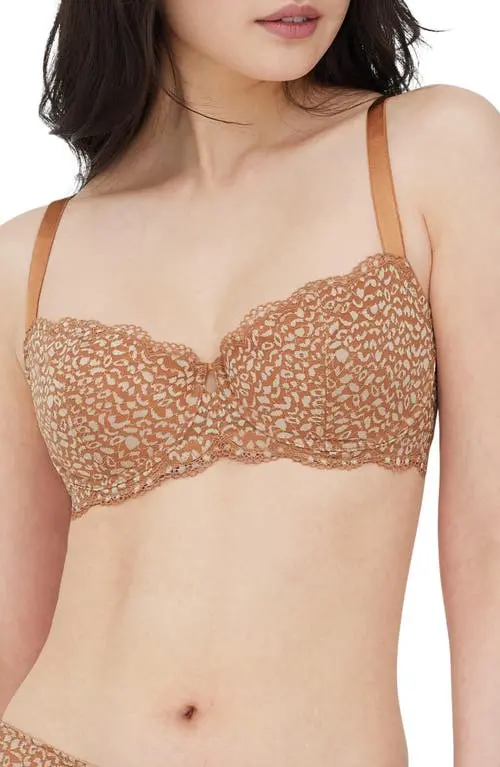 SKARLETT BLUE Rouse Full Coverage Balconette Bra - Ginger/ivory