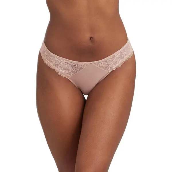 SKARLETT BLUE Minx Lace Thong - Cashmere/blush