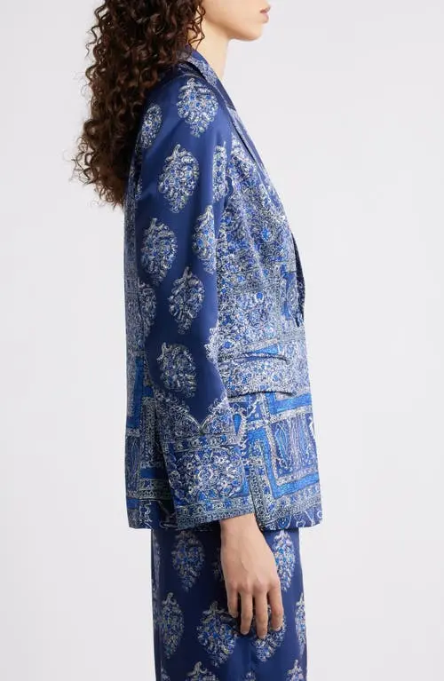Kobi Halperin Maeve Paisley Print Satin Jacket