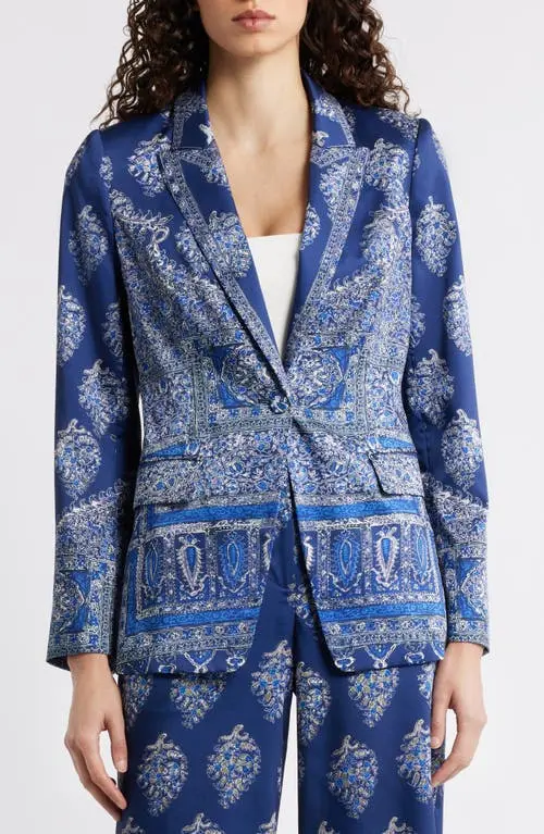 Kobi Halperin Maeve Paisley Print Satin Jacket