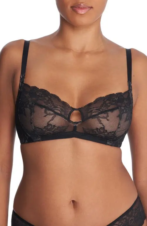 Natori Statement Full Fit Wireless Bra - Black/cafe