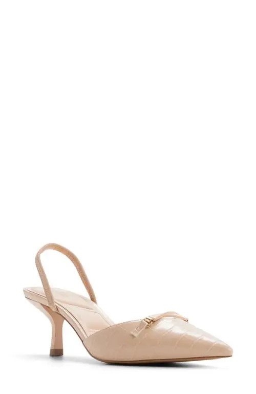 Aldo Lianya Slingback Pointed Toe Pump - Open Orange