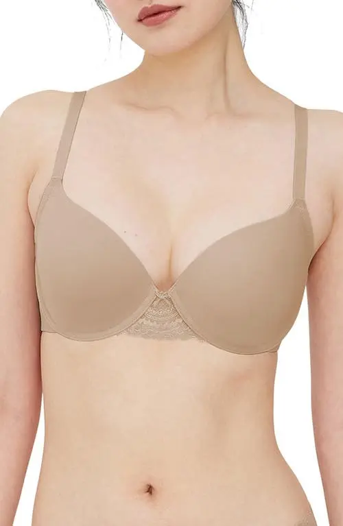 SKARLETT BLUE Minx Plunge Multi-way T-shirt Bra - Cashmere