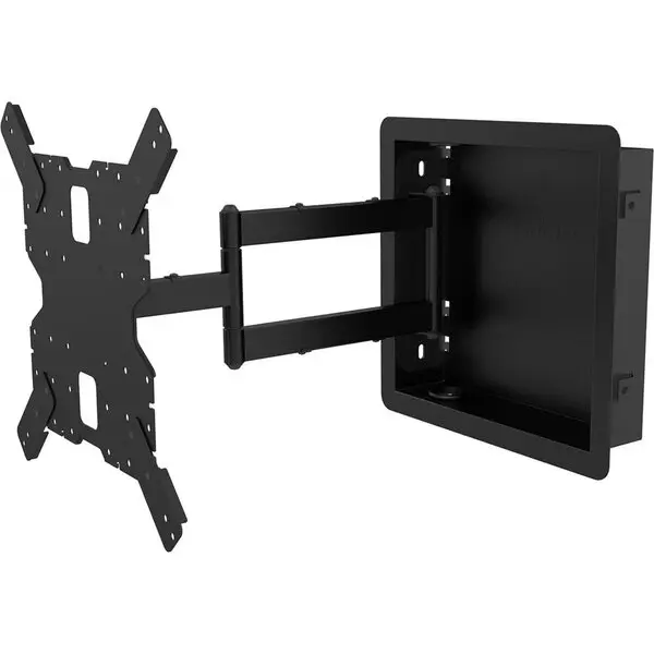 KANTO Recessed In-wall Full Motion Tv Mount - Black