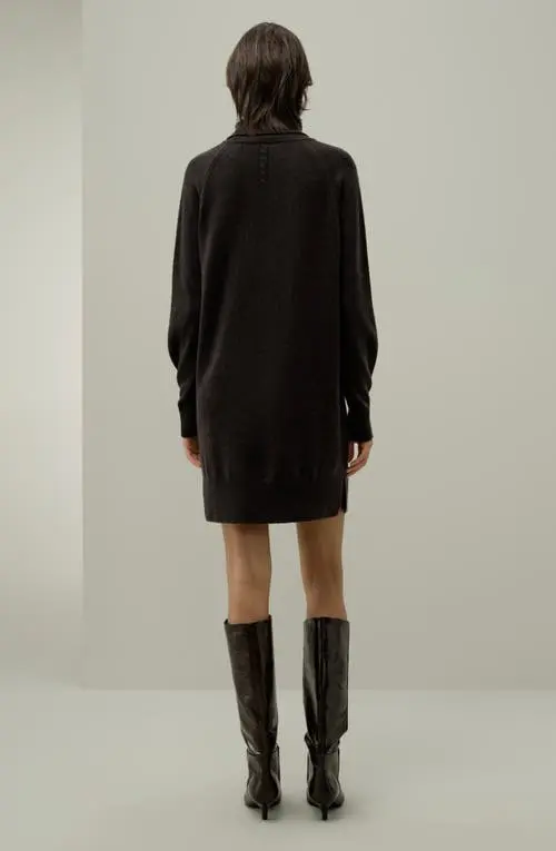 Lilysilk Wool-cashmere Turtleneck Sweater Dress