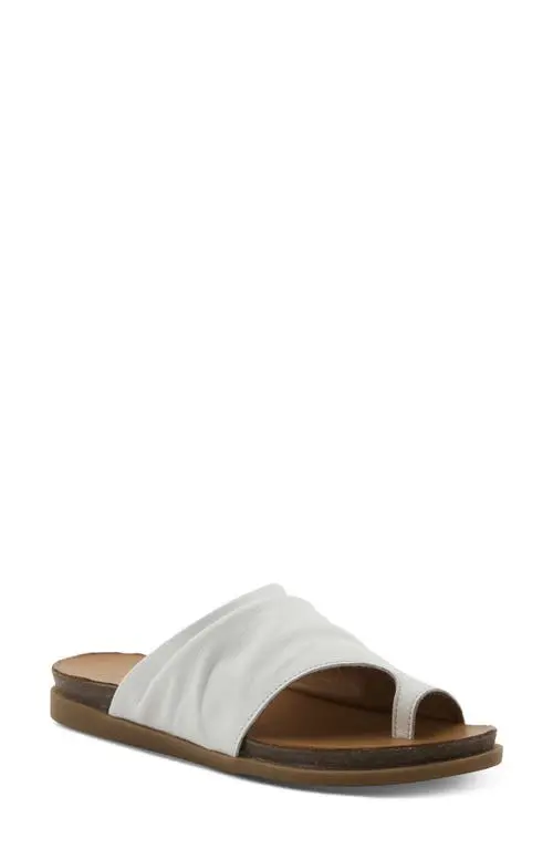 SPRING STEP SHOES Bates Slide Sandal - White