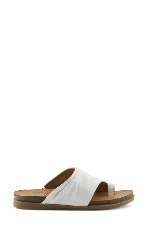 SPRING STEP SHOES Bates Slide Sandal - White