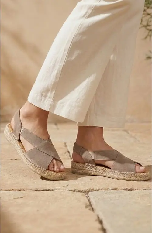 MENINA STEP Hampton Espadrille Sandal - Taupe