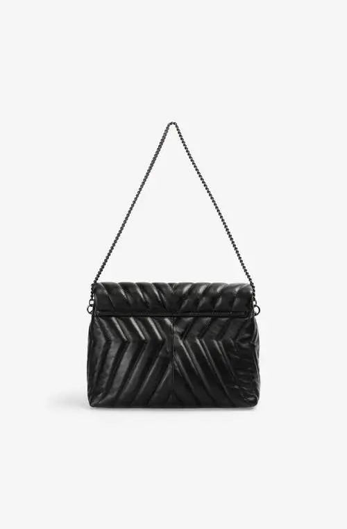 SCALPERS Quilted Leather Shoulder Bag