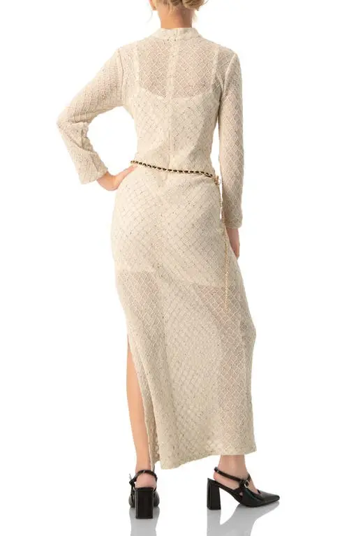 IVONNE High Neck Knitted Long Dress