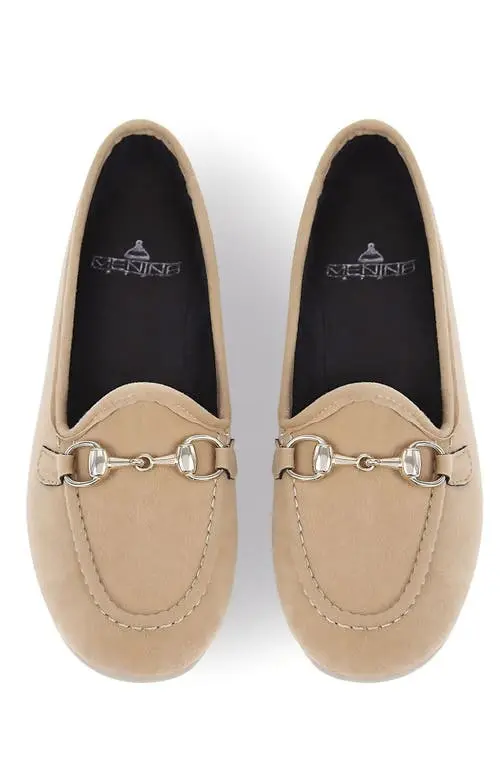 MENINA STEP Royal Suede Buckle Slipper - Beige