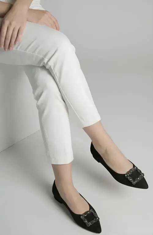 MENINA STEP Tiara Noir Flat - Black