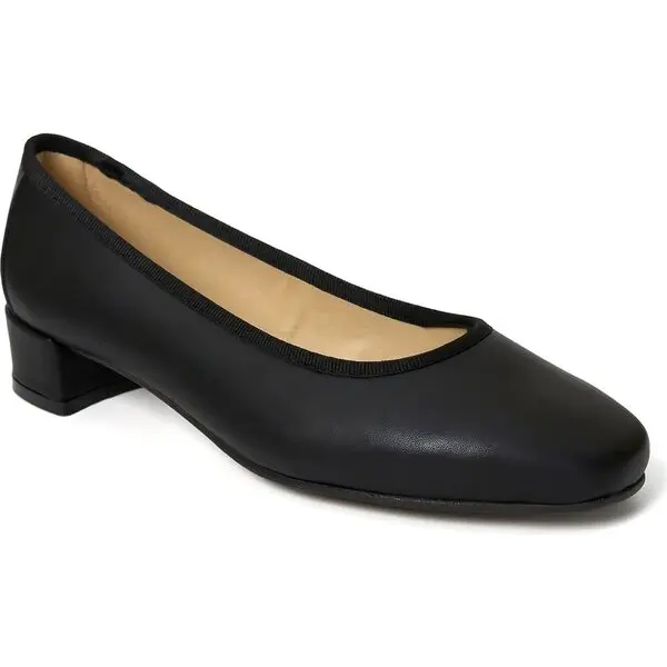 MENINA STEP Isa Leather Ballet Flat - Black