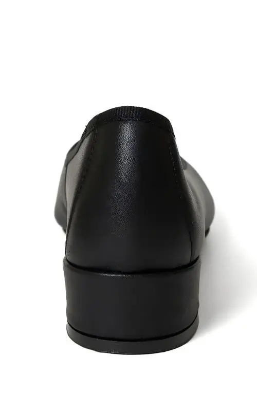 MENINA STEP Isa Leather Ballet Flat - Black
