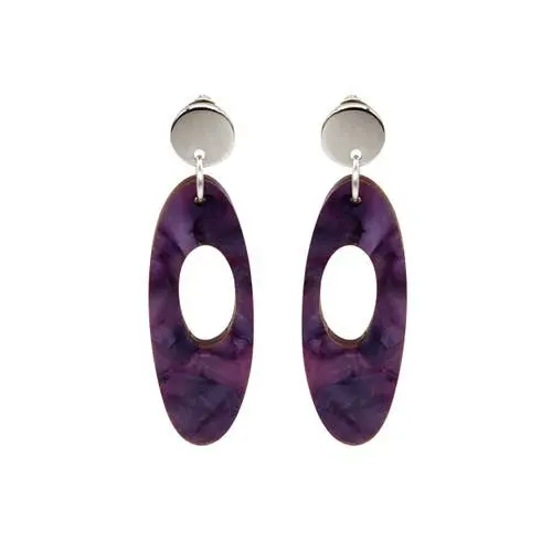 TOOLALLY Hepworth Dangle Earrings - Amethyst