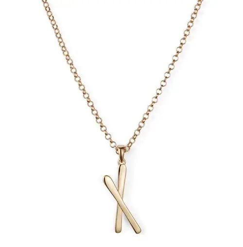 TOOLALLY Snow Kiss Pendant Necklace - Gold Vermeil