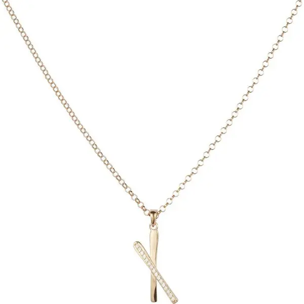 TOOLALLY Snow Kiss Pendant Necklace - Gold Vermeil