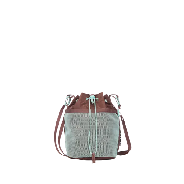 BABOON TO THE MOON Drawstring Crossbody Pouch - Mint Chip