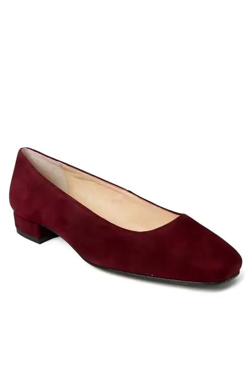 MENINA STEP Leticia Leather Ballet Flat - Burgundy