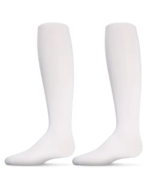 MEMOI Essentials Nylon Tights 2-pair Pack - White