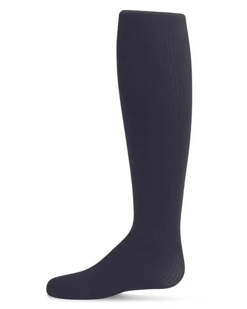 MEMOI Opaque Fine Ribbed Nylon Tights - Navy