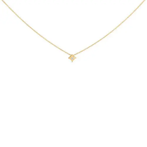 HAUS OF BRILLIANCE 10k Gold Diamond Pendant Necklace - Yellow
