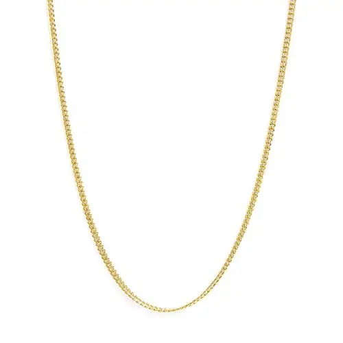HAUS OF BRILLIANCE 14k Gold 4.5mm Miami Cuban Chain -inch Necklace - Yellow