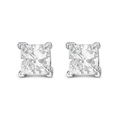 HAUS OF BRILLIANCE 14k Gold 1 1/2 Ct. Lab-grown Diamond Stud Earrings - White