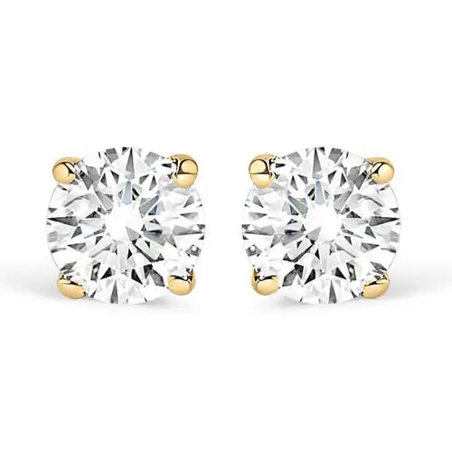 HAUS OF BRILLIANCE 14k Gold 1.0cttw Lab Grown Diamond Stud Earrings - Yellow
