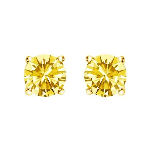 HAUS OF BRILLIANCE 14k Gold 1.0 Cttw Lab Grown Diamond Stud Earrings - Yellow
