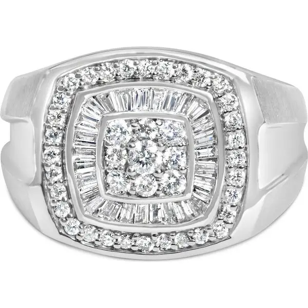 HAUS OF BRILLIANCE 14k Gold Diamond Band Ring - White