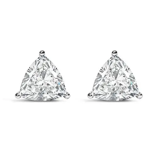HAUS OF BRILLIANCE 14k Gold 2.0 Ct. Lab Grown Diamond Stud Earrings - White