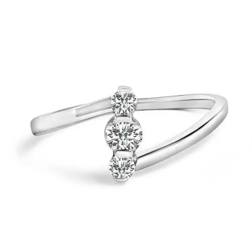 HAUS OF BRILLIANCE 10k Gold 1/4 Cttw Lab Grown Diamond Ring - White