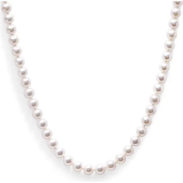 HAUS OF BRILLIANCE Akoya Pearl Strand Necklace - White