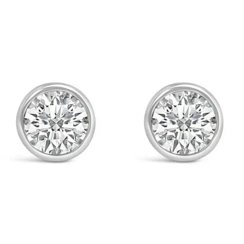 HAUS OF BRILLIANCE 14k Gold 2.0 Ct Lab Grown Diamond Stud Earrings - White