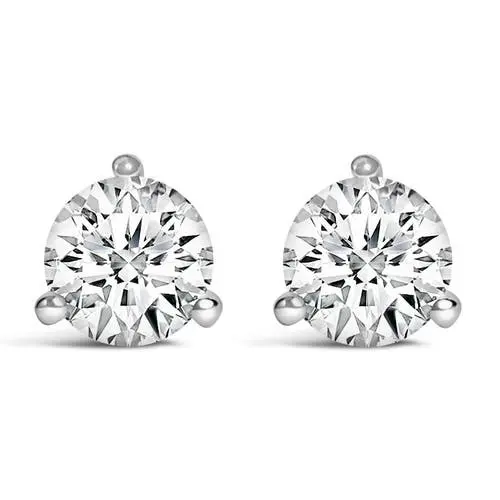 HAUS OF BRILLIANCE 14k Gold 1.0 Cttw Lab Grown Diamond Stud Earrings - White