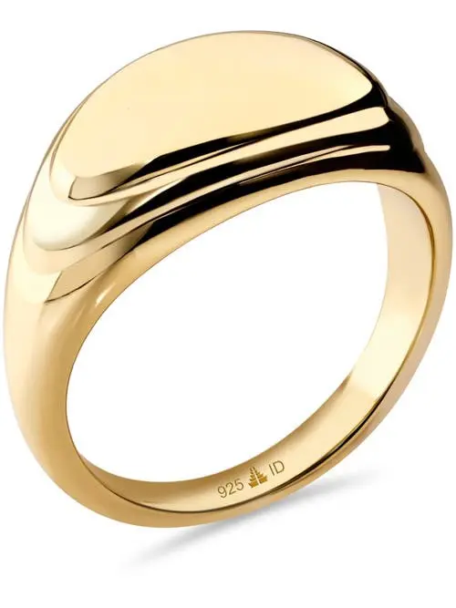 DEVATA Contour-lined Dome Ring
