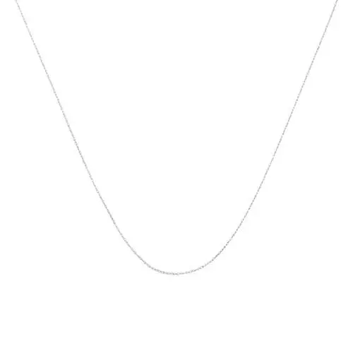HAUS OF BRILLIANCE 10k Gold Fine Rope Chain Necklace - White