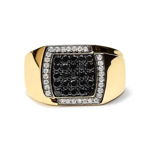 HAUS OF BRILLIANCE 10k Gold 1.00 Cttw Diamond Statement Ring - Yellow