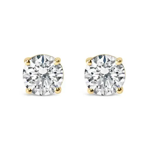 HAUS OF BRILLIANCE 14k Gold 2.00 Cttw Lab Grown Diamond Stud Earrings - Yellow