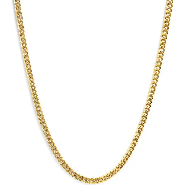 HAUS OF BRILLIANCE 14k Gold 6.1mm Miami Cuban Chain Necklace - Yellow