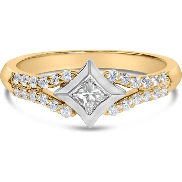 HAUS OF BRILLIANCE 10k Gold 1/2 Cttw Diamond Ring - Yellow